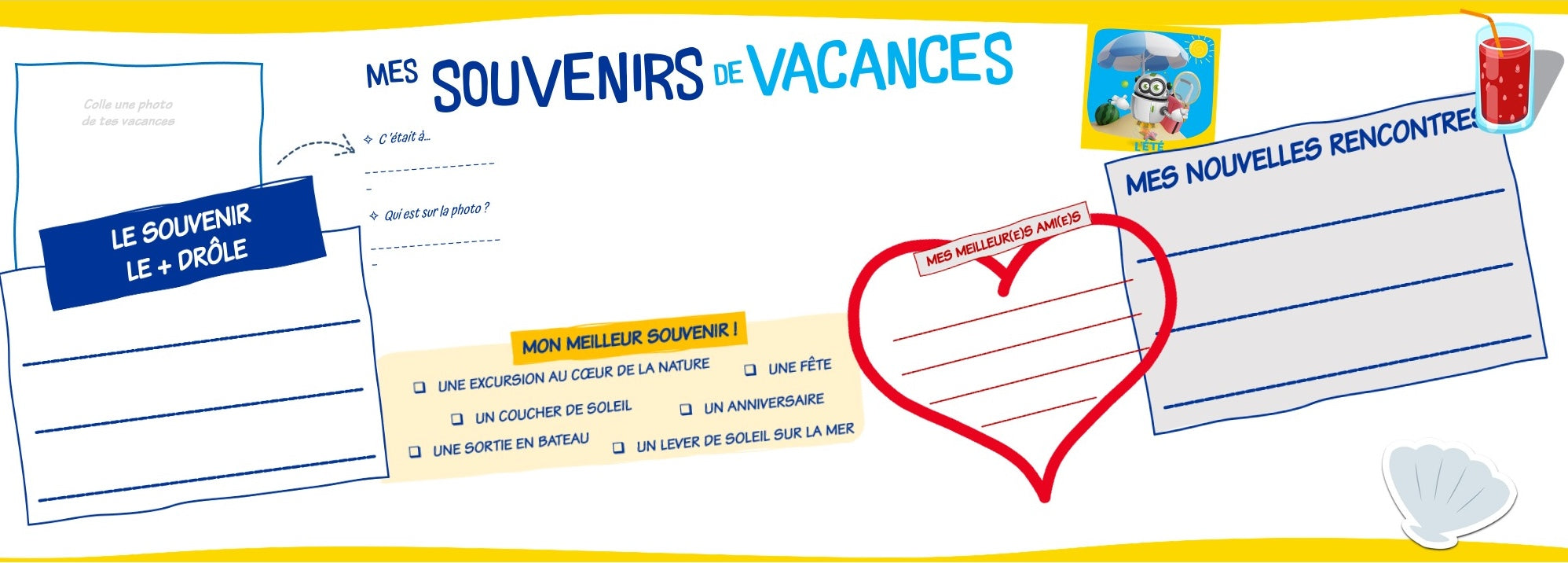 JOURNAL "MES SOUVENIRS DE VACANCES"